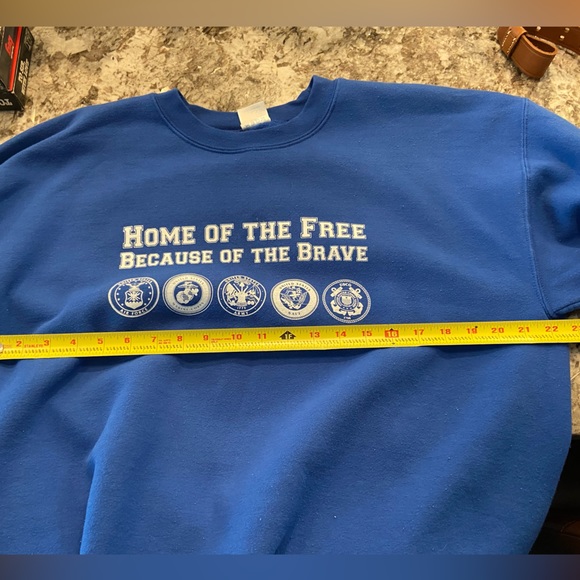 Gildan | Shirts | Vintage Us Military Army Navy Air Force Royal Blue ...